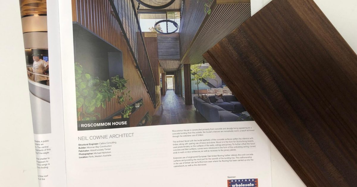 Roscommon House Wins 2018 Australian Timber Design Award